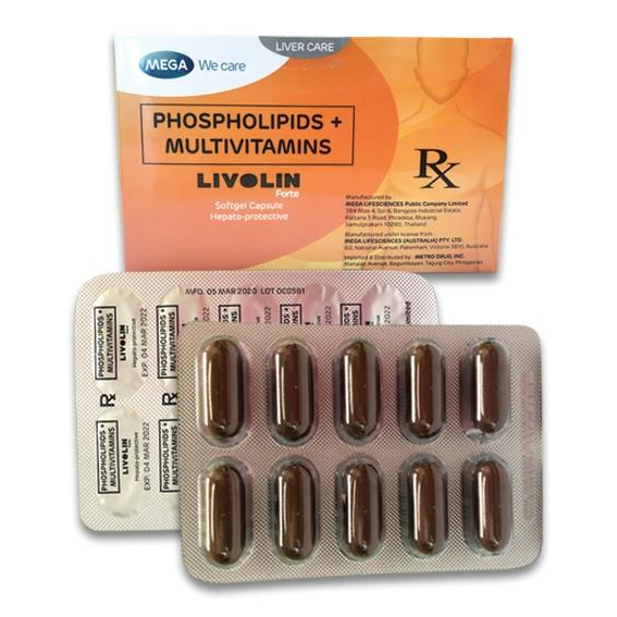 LIVOLIN FORTE Phospholipids / Multivitamins Softgel Capsule 1's price ...
